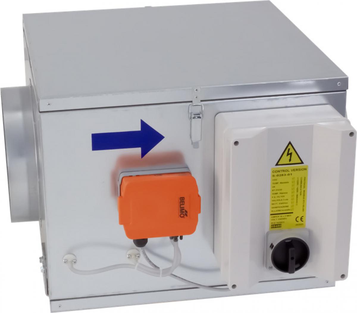 Ducted EC type centrifugal fan with insulated casing - FILBOX/EC-SIL ...