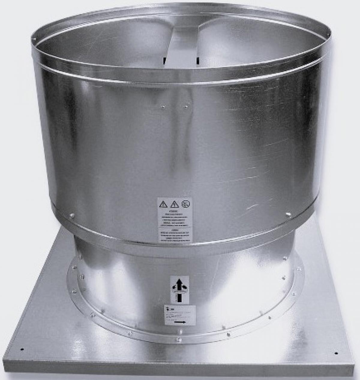 Roof mounted axial extraction fan with vertical outlet - TNE/V | Aspirnova