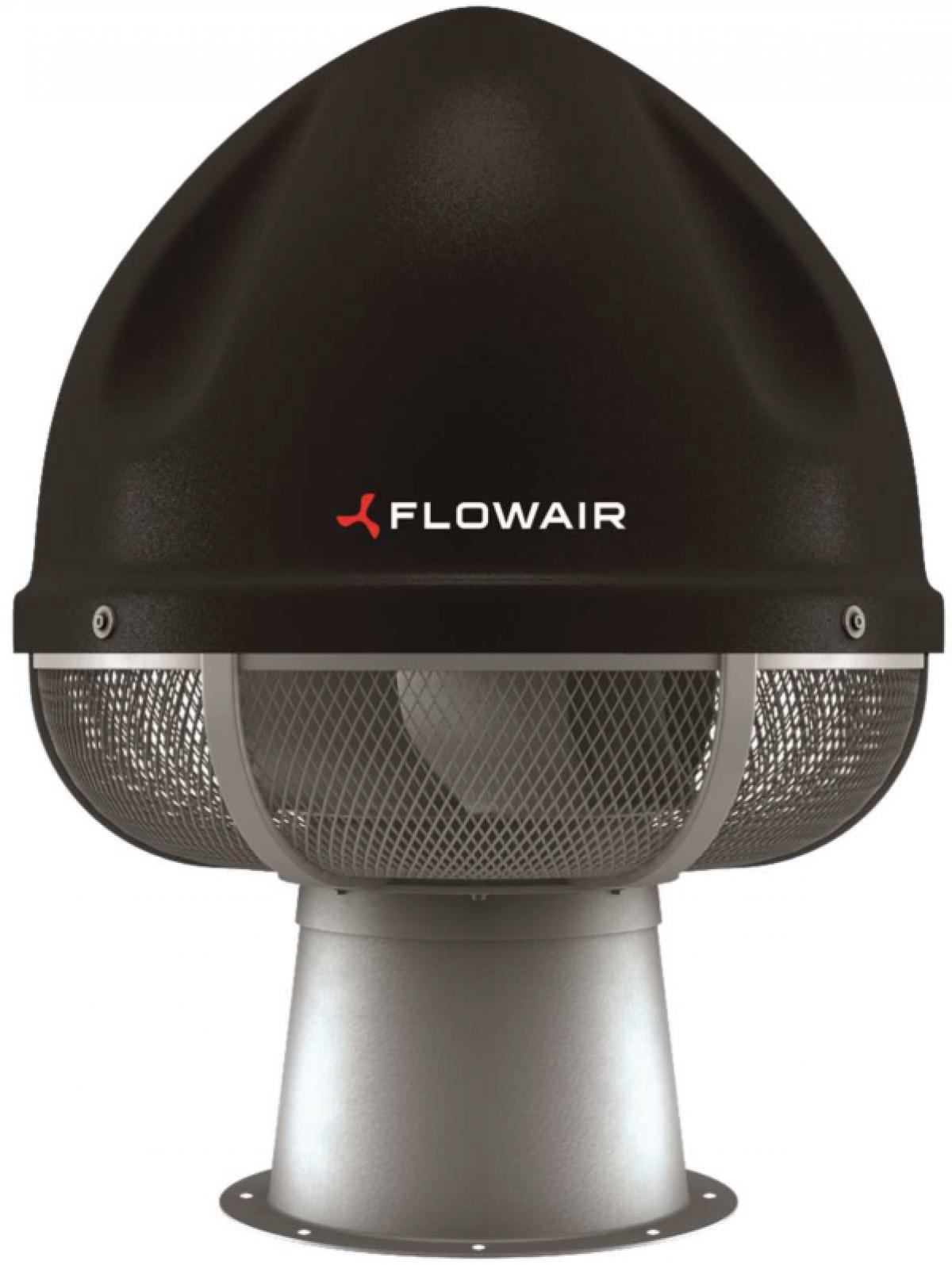 Roof mounted EC type centrifugal air extraction fan with horizontal ...