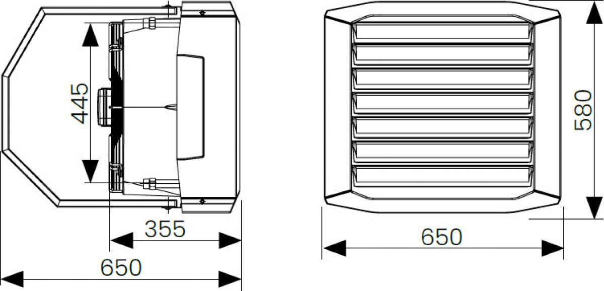 Fan heater - LEO HD L EC EPP | Flowair