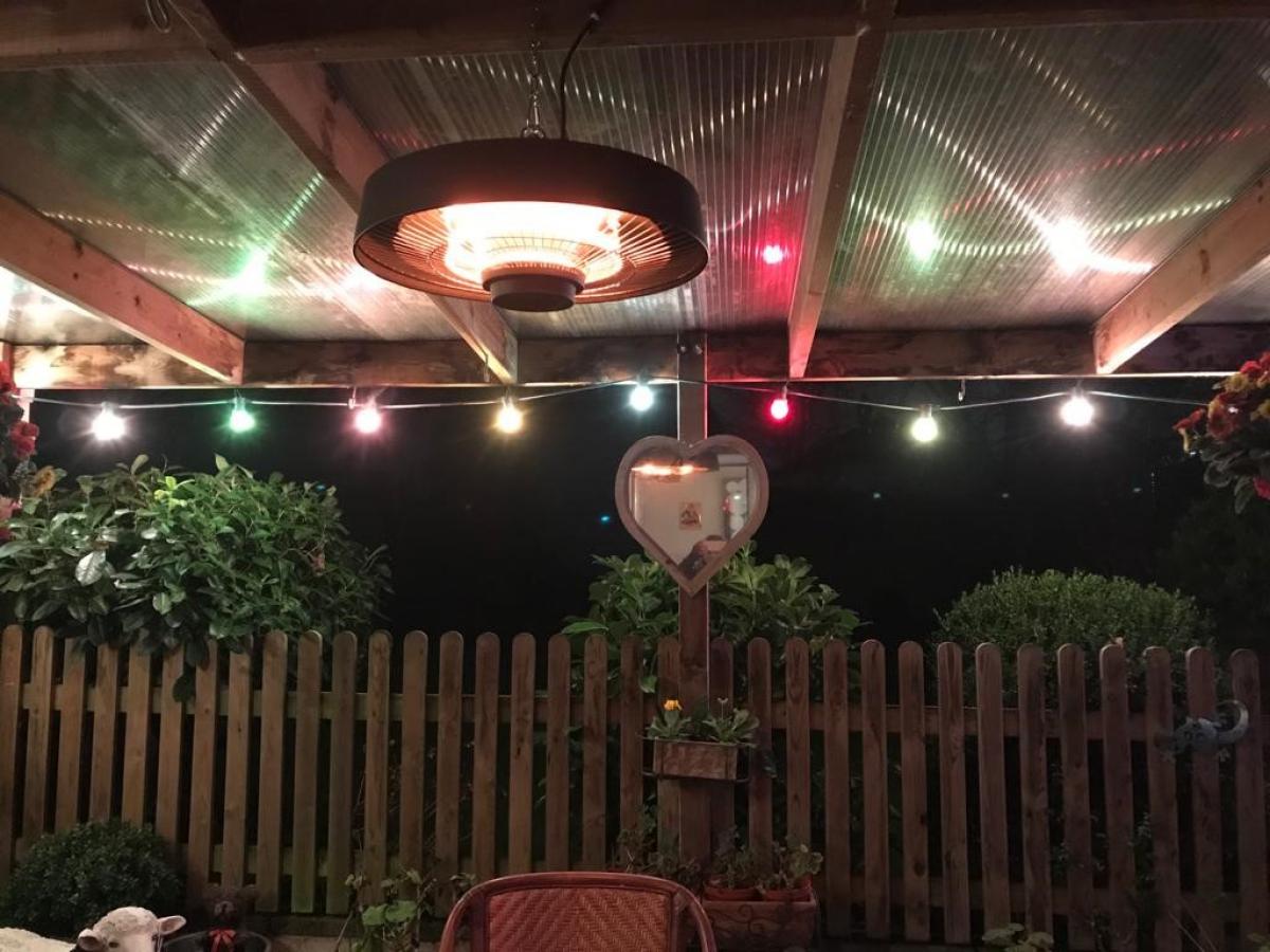 Suspended under the ceiling electric infrared heater - ORB | HEAT1