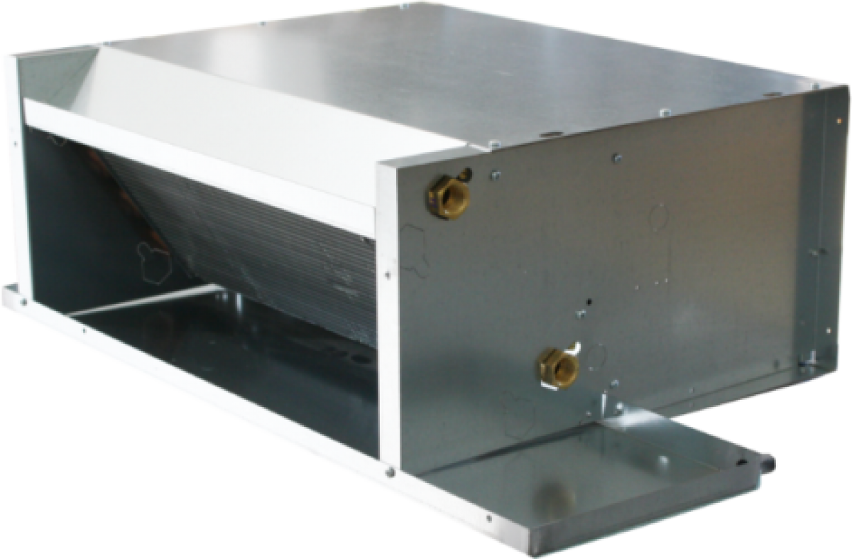 Standard fan coil unit without casing for concealing inside wall or ...