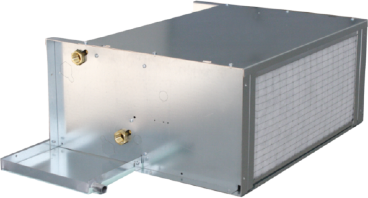 Standard fan coil unit without casing for concealing inside wall or ...
