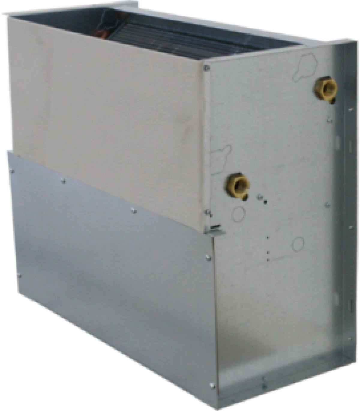 Standard fan coil unit without casing for concealing inside wall or ...