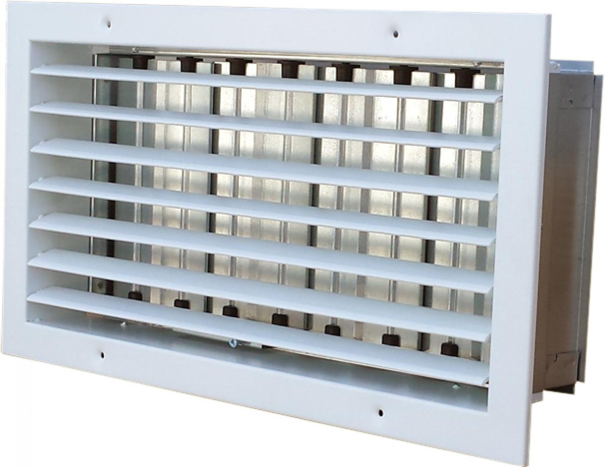 Wall grille ST-W/G with adjustable blades and damper | Saw-pol