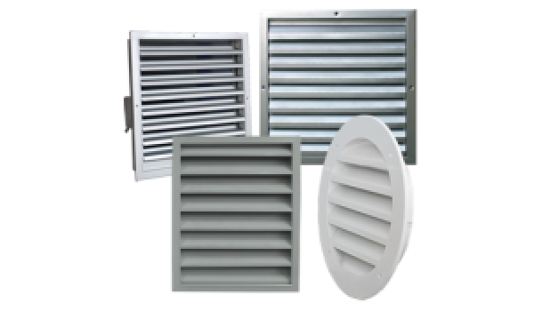 External intake louvres